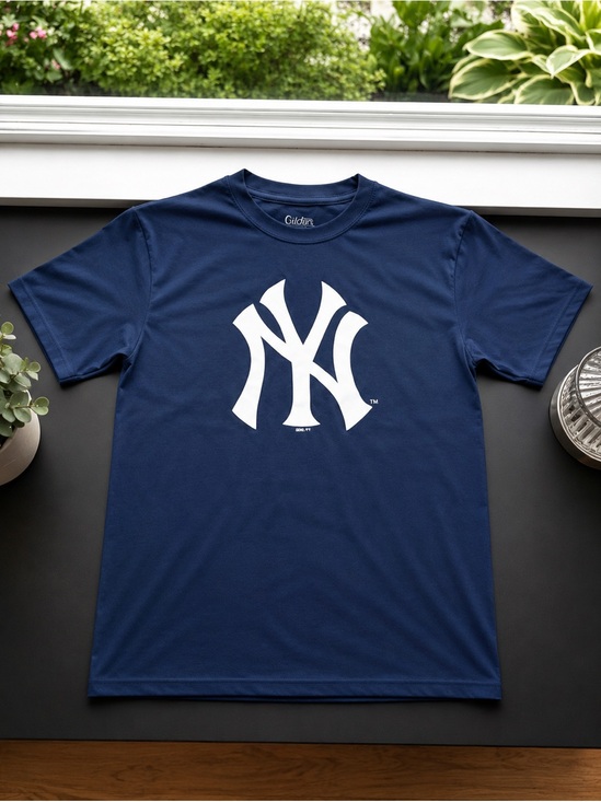 Stitches | Shirts & Tops | Stitches Navy Shortsleeve Tee With White Ny ...